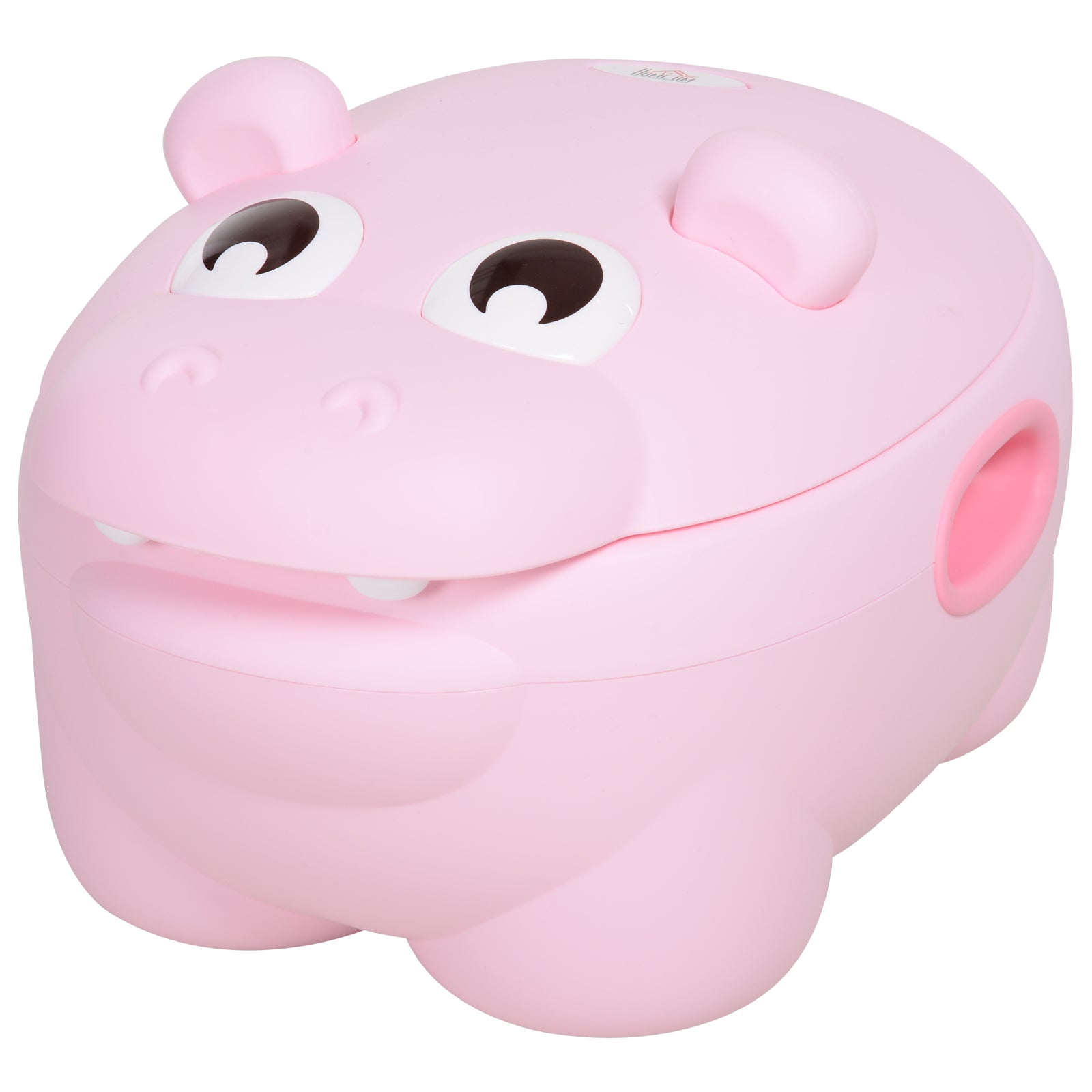HOMCOM Hippo-Shaped 2-in-1 Baby Potty with Removable Bucket, Toilet ...