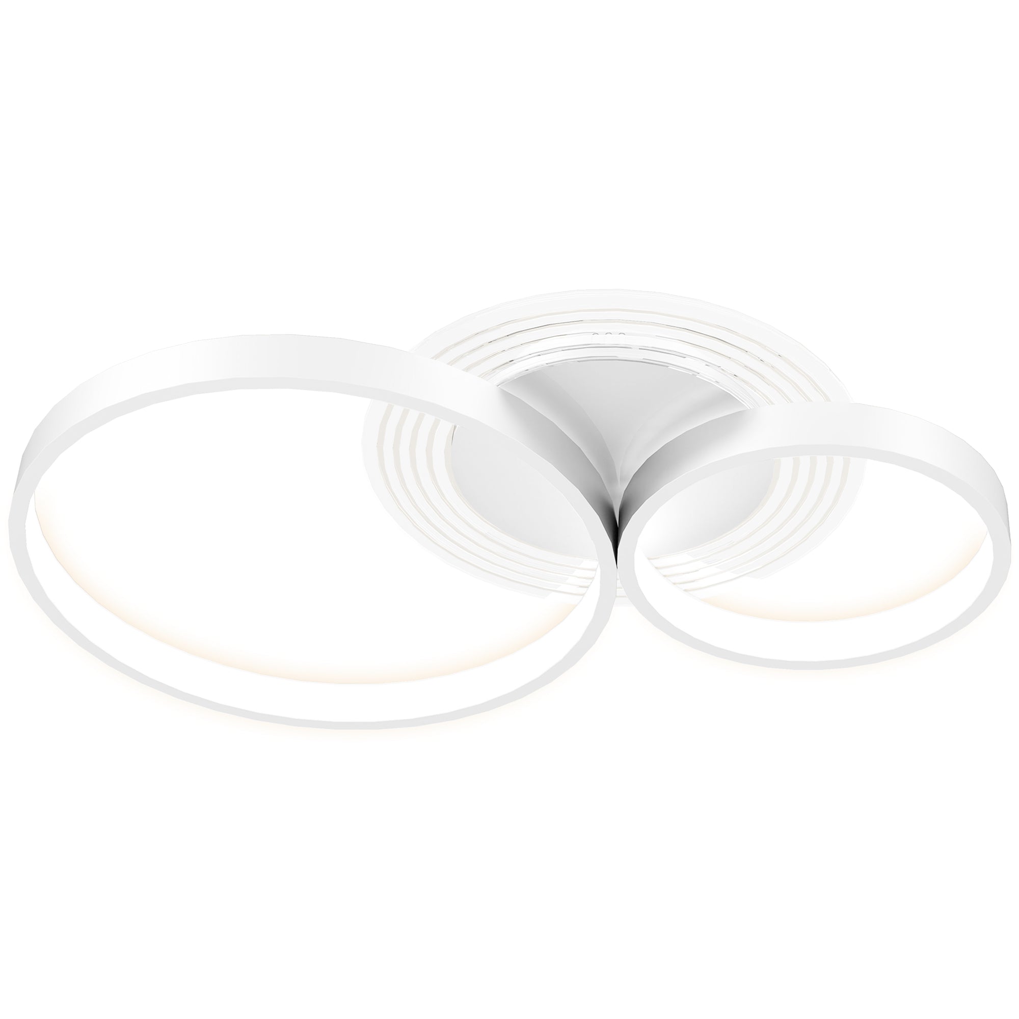 HOMCOM 40W LED Ceiling Lamp Modern LED Ceiling Light 3000K/4000K/6500K ...