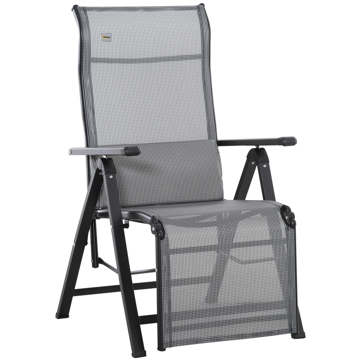 Outsunny Fällbar Solstol med Kudde - Noll Gravitets Recliner med 9 ...