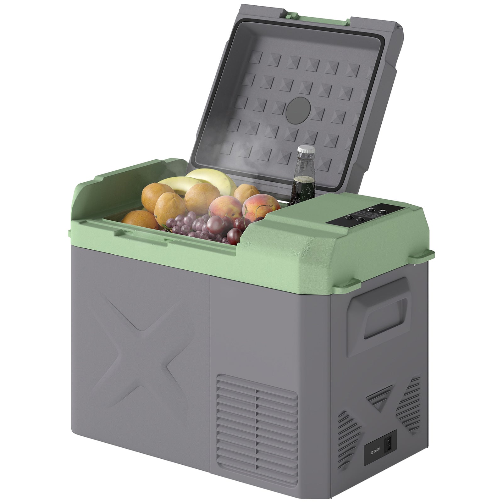 Outsunny 24.2 Liter Compressor Cooler electric Cooler with LED ECO Mode ...